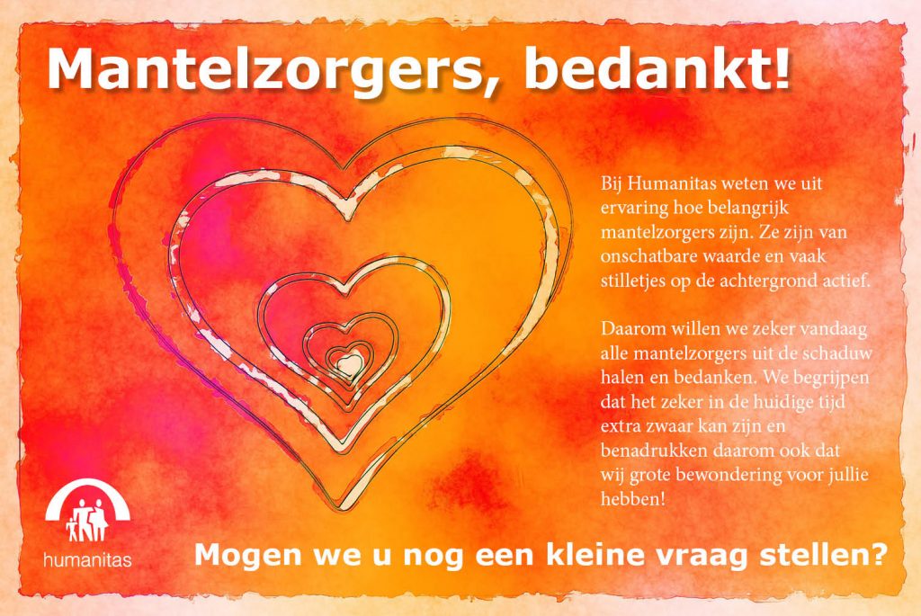 Dag van de mantelzorg – Trots Op Humanitas!